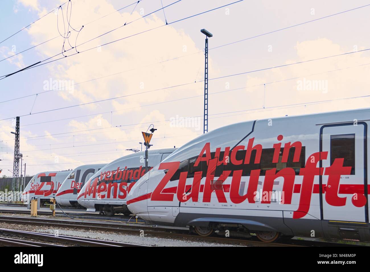 Deutsche Bahn: 25th anniversary of ICE in Germany Stock Photo - Alamy