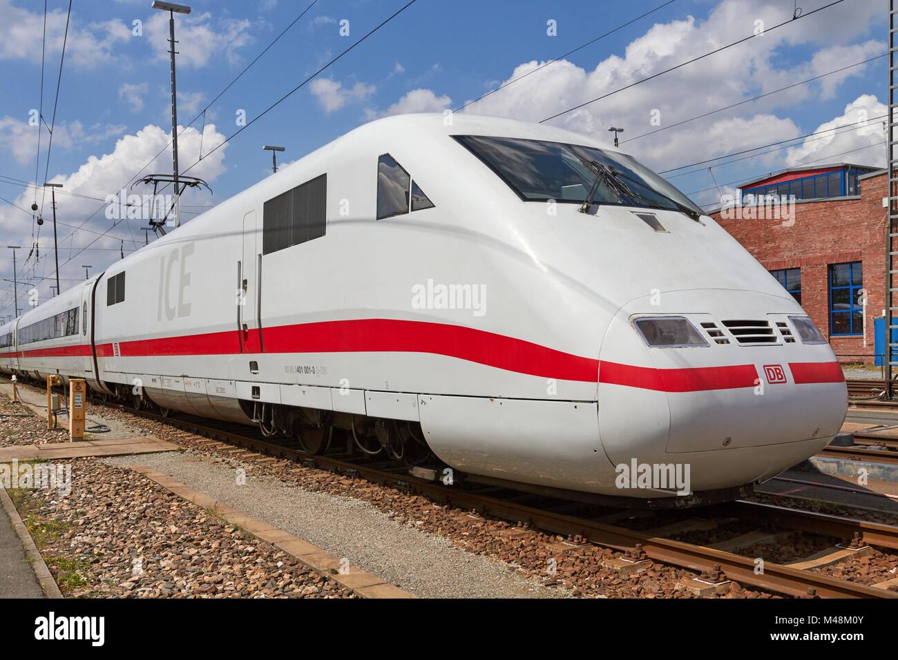 Deutsche Bahn: An ICE-Train of Deutsche Bahn in Berlin-Grunewald Stock ...