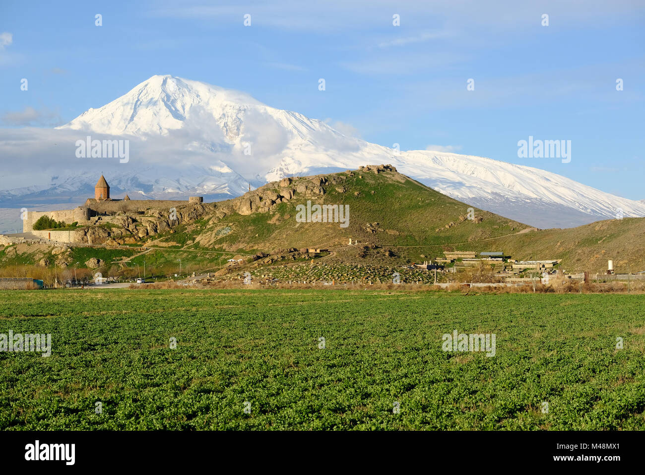 Monastery building with meadow in front of it hi-res stock photography ...