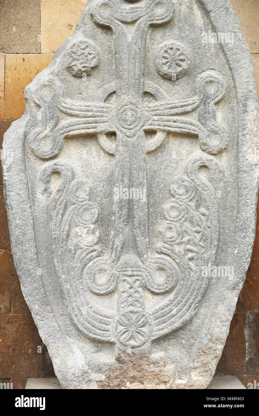 Khachkar, the sacred cross-stone Stock Photo - Alamy