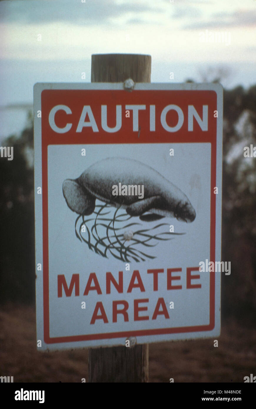 Manatee Area Sign FL, , O'Donnell Stock Photo - Alamy