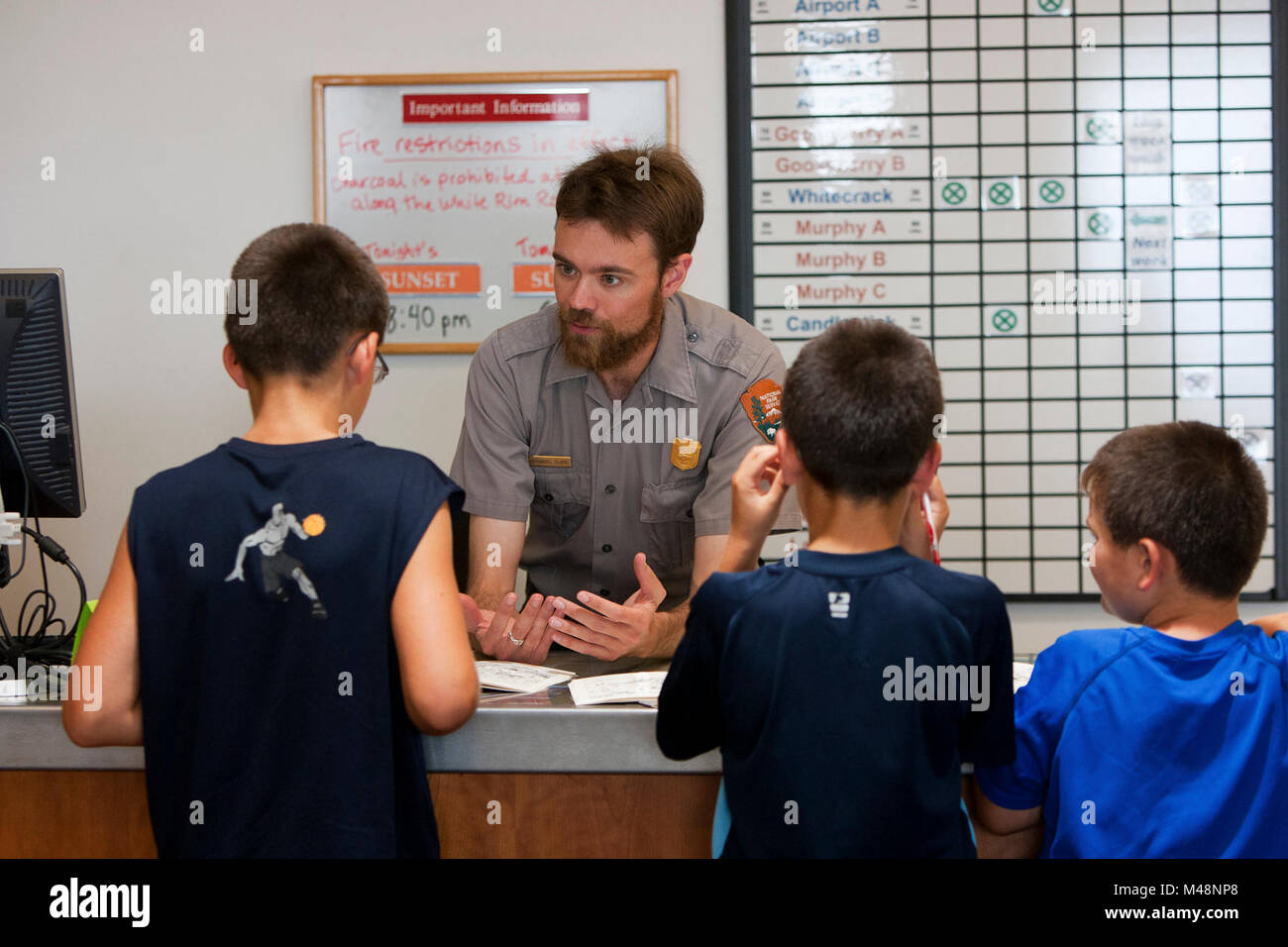 Nathaniel Clark Island in the Sky Visitor Center Stock Photo - Alamy
