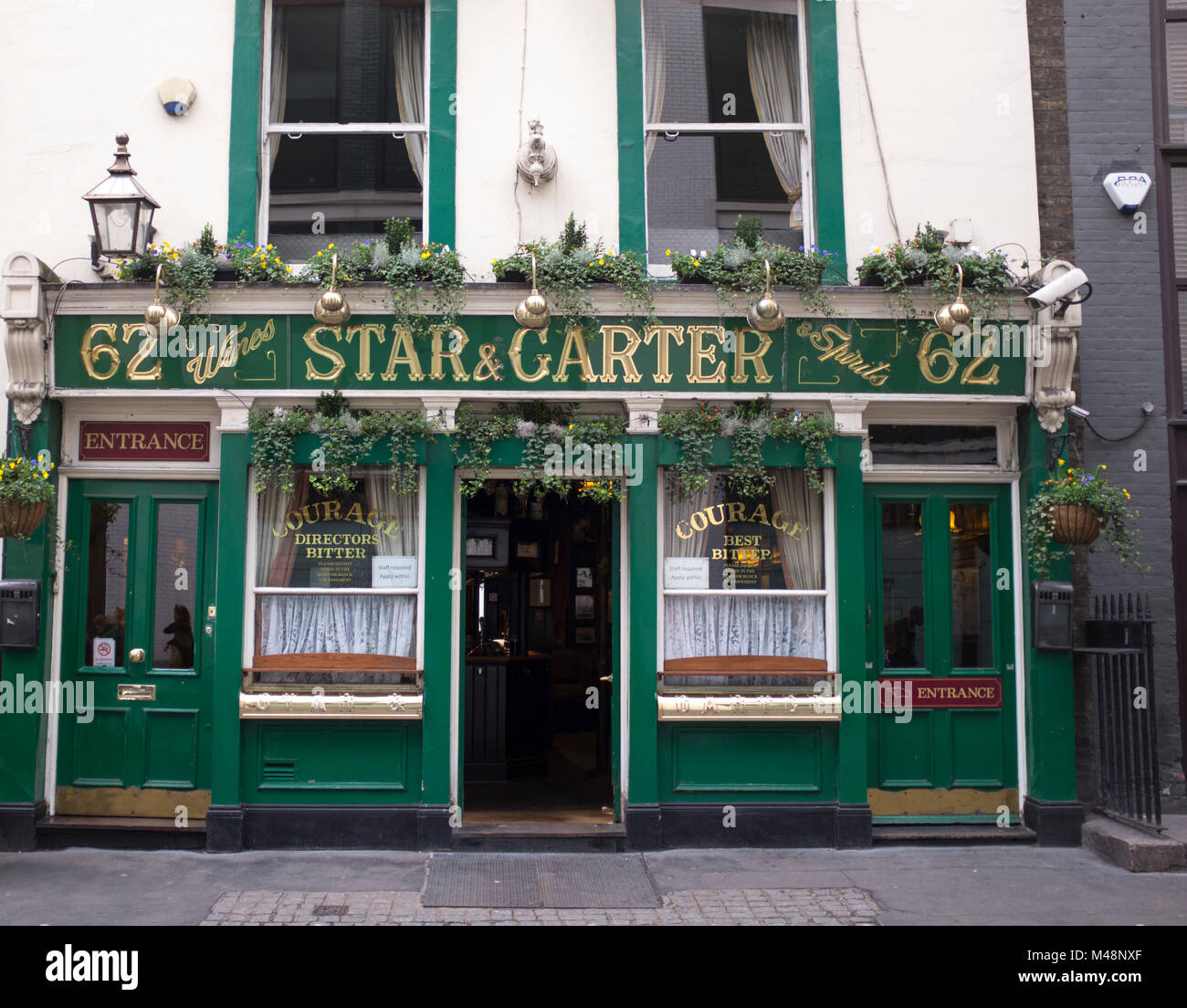 The Star & Garter Pub in Poland Street, Soho, London, UK. Credit ...