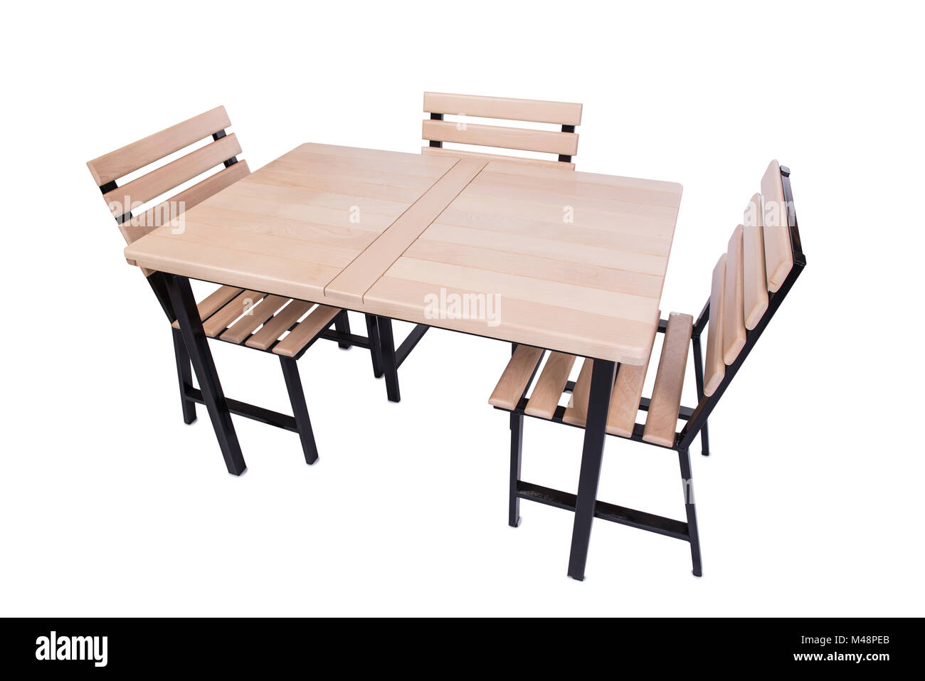The set of kitchen furniture isolated on white Stock Photo - Alamy