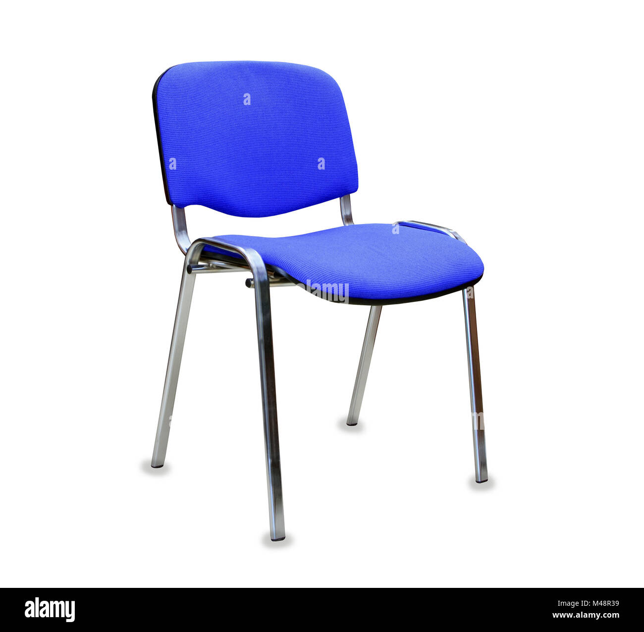 The blue office chair. Isolated Stock Photo - Alamy