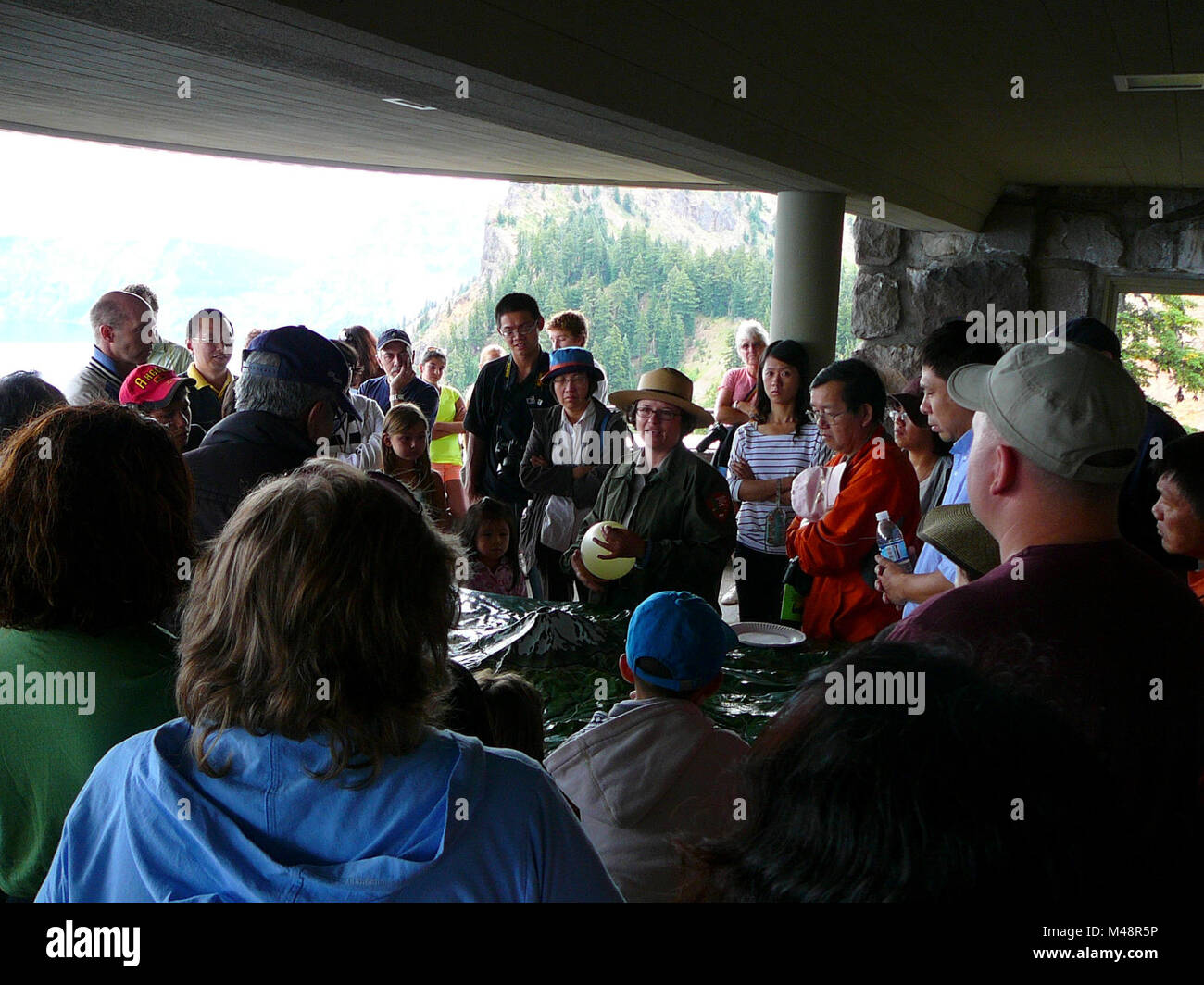 In the summer, the Sinnott Memorial Overlook is home to ranger talks ...