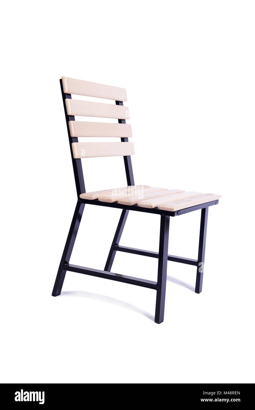 Garden kitchen chair isolated on white background Stock Photo - Alamy