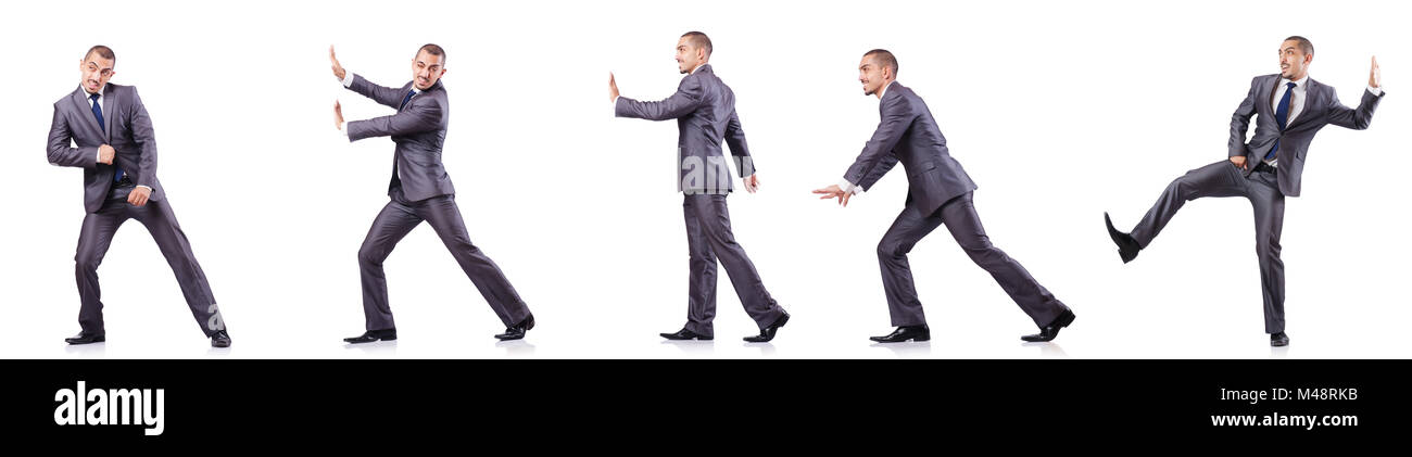 Businessman in various poses hi-res stock photography and images - Alamy