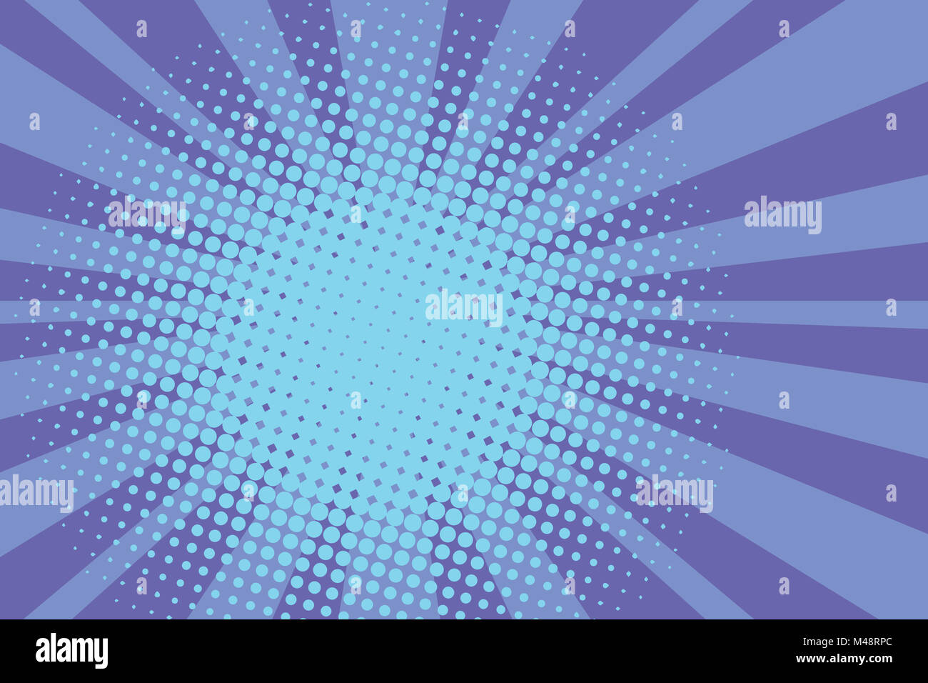 Retro sun rays pop art hi-res stock photography and images - Alamy