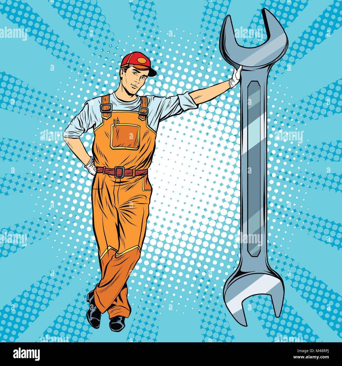 Vintage mechanic uniform hi-res stock photography and images - Alamy