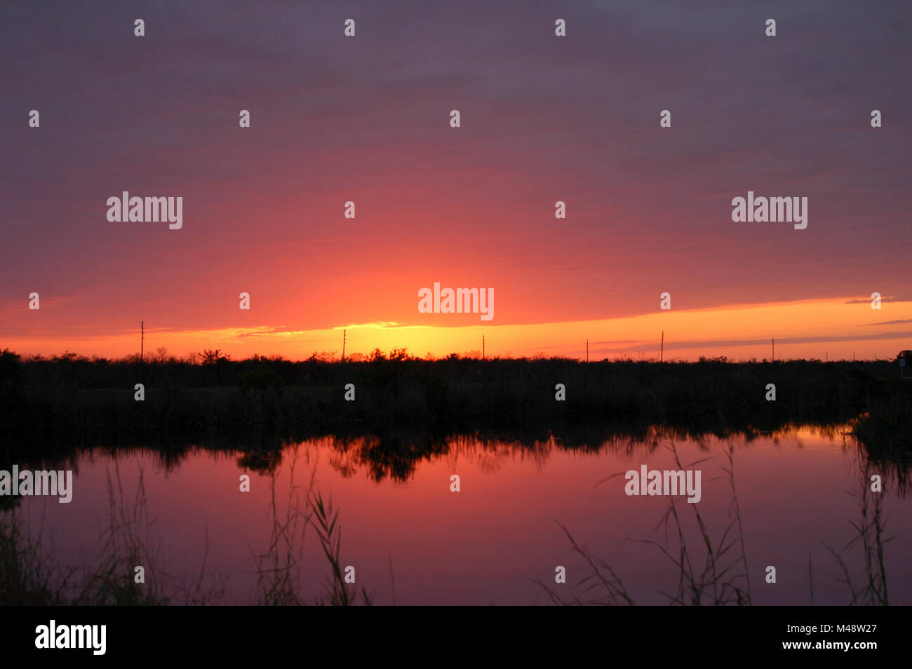 Sunset EVER Stock Photo - Alamy