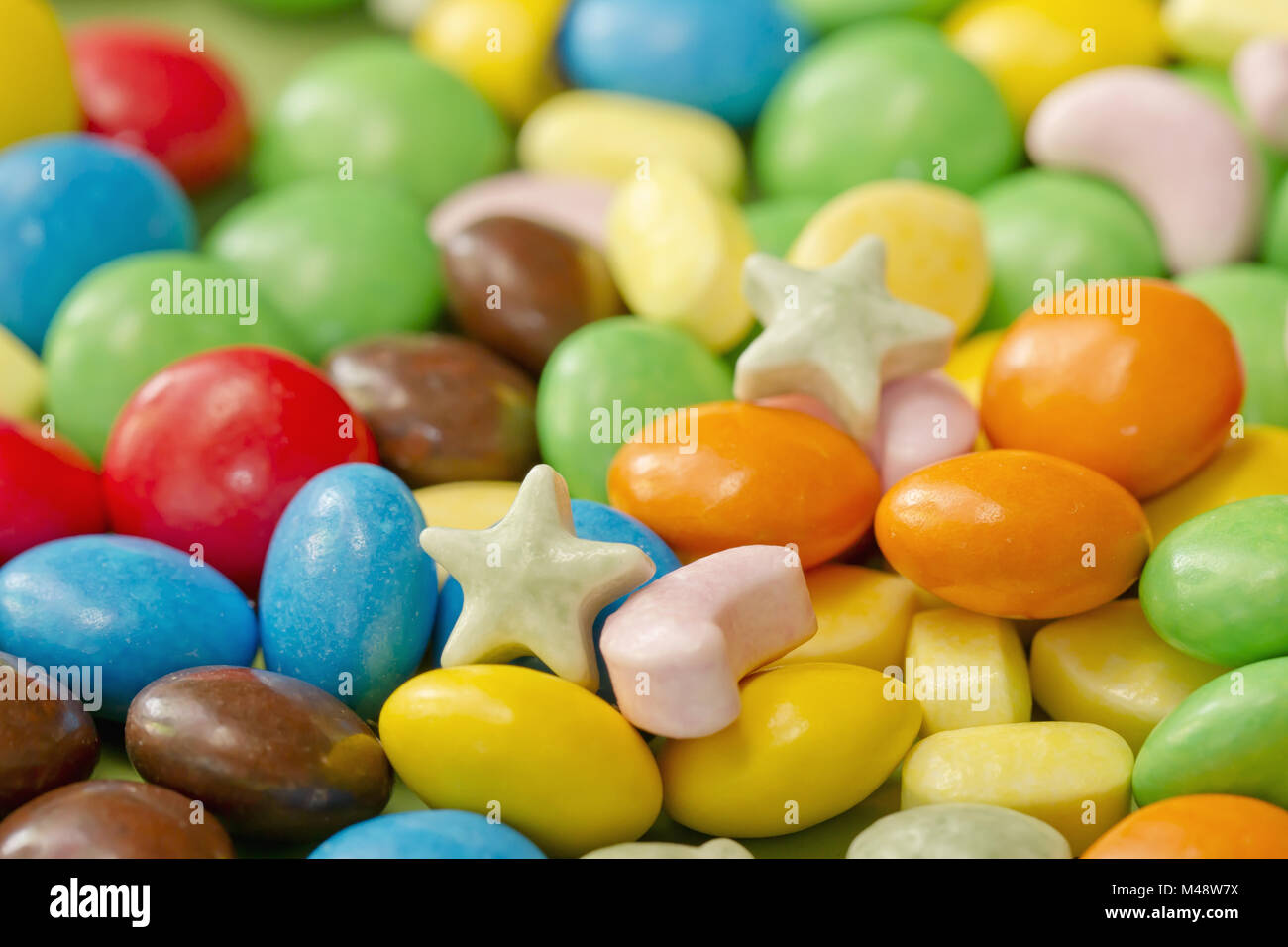 Background of colorful candy Stock Photo - Alamy