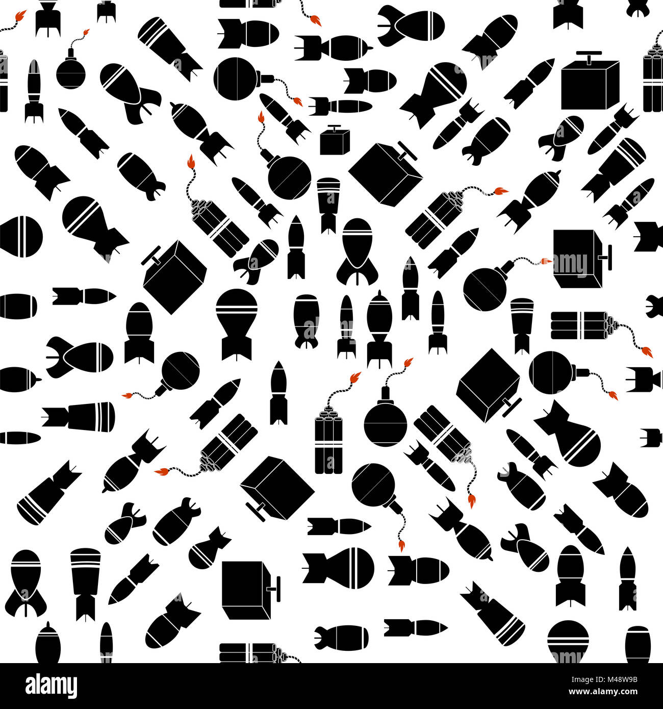 Bomb pattern hi-res stock photography and images - Alamy