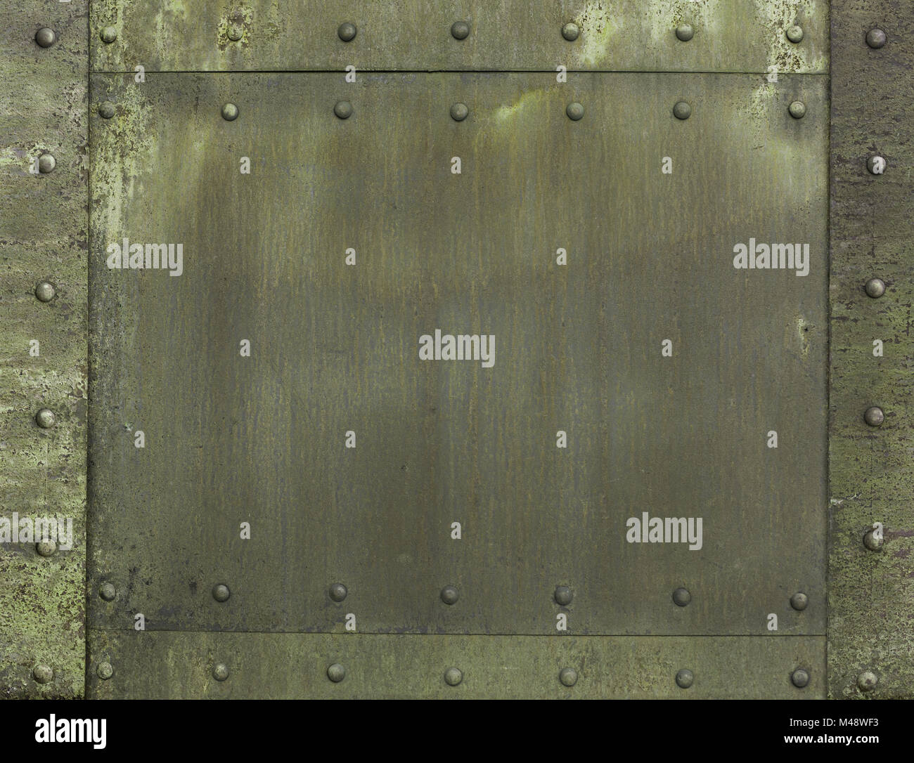 military khaki painted metal armor background Stock Photo - Alamy