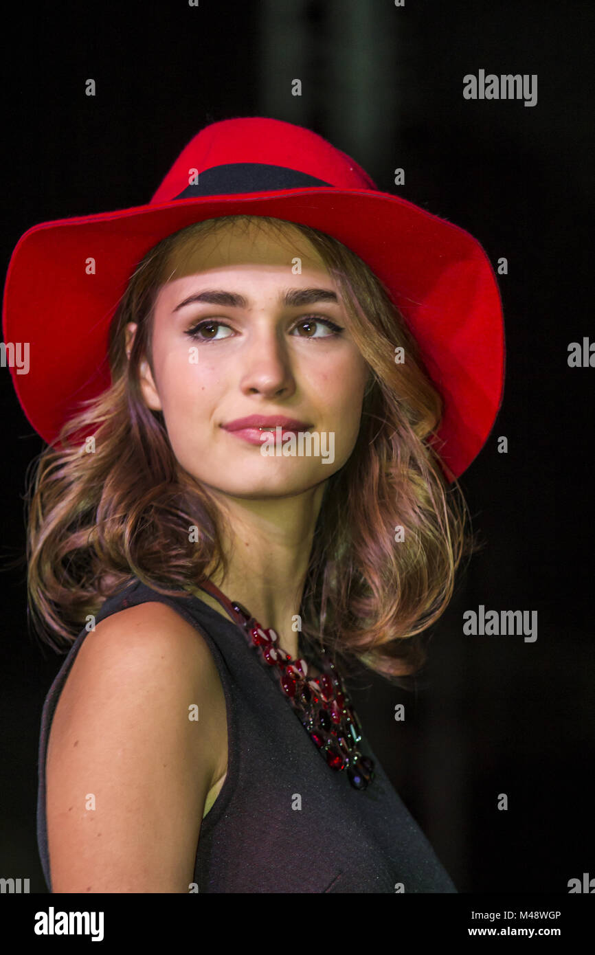 Portrait in red hi-res stock photography and images - Alamy