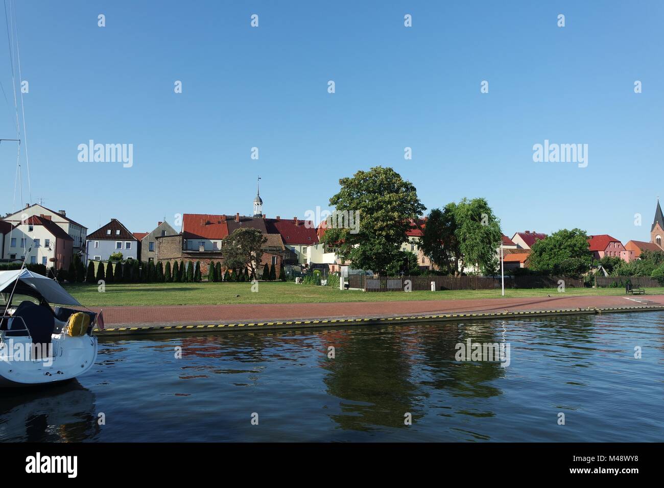 The West Pomeranian Sailing Route. Nowe Warpno Stock Photo - Alamy
