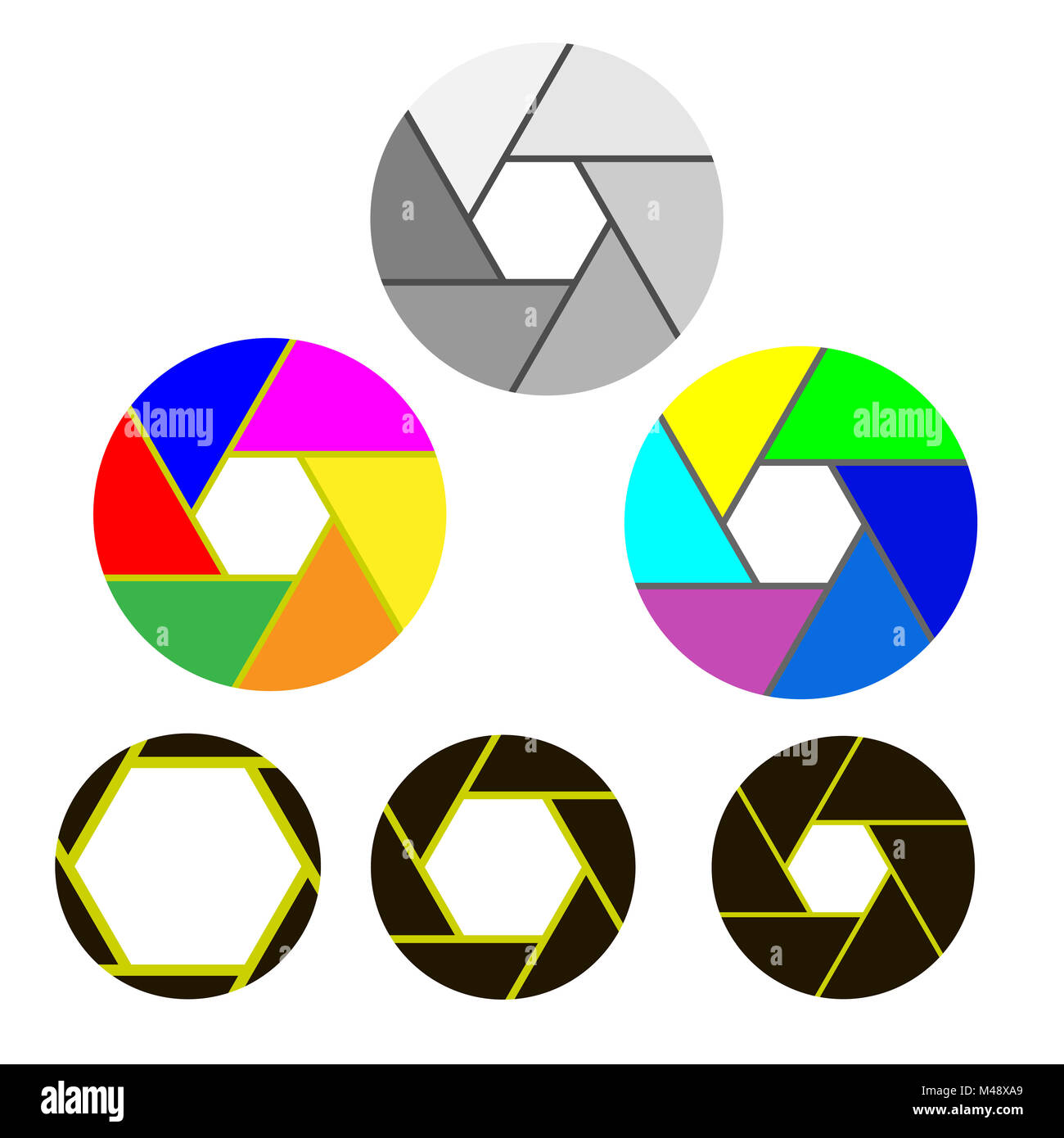 Set of Apertures Stock Photo - Alamy
