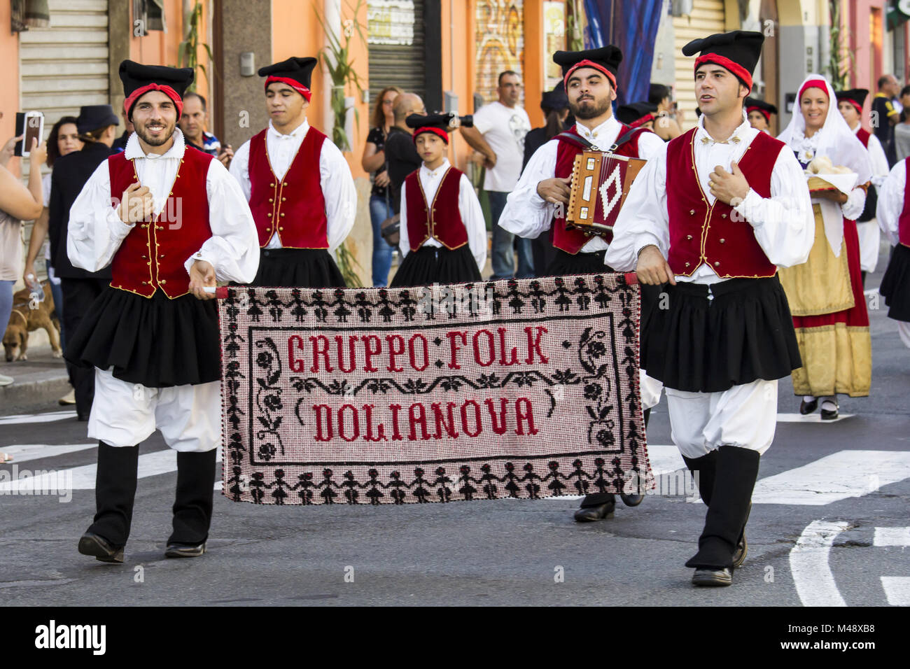 folk group of Dolianova Stock Photo - Alamy