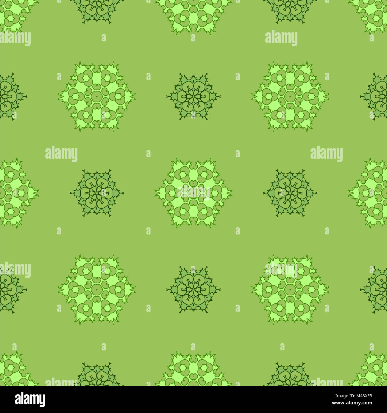Seamless ornamental green pattern hi-res stock photography and images ...