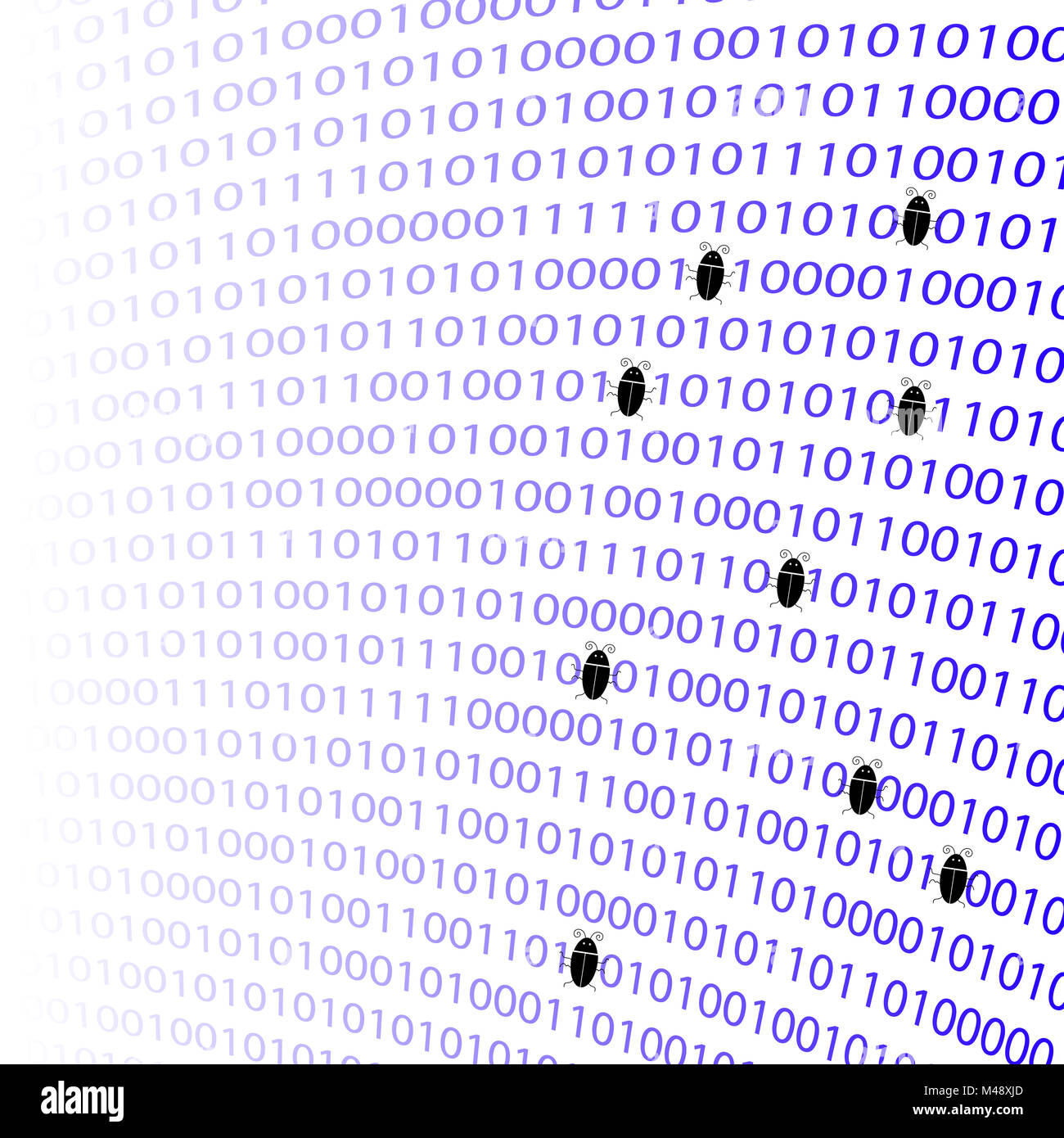 Binary Code Background. Numbers Concept Stock Photo - Alamy