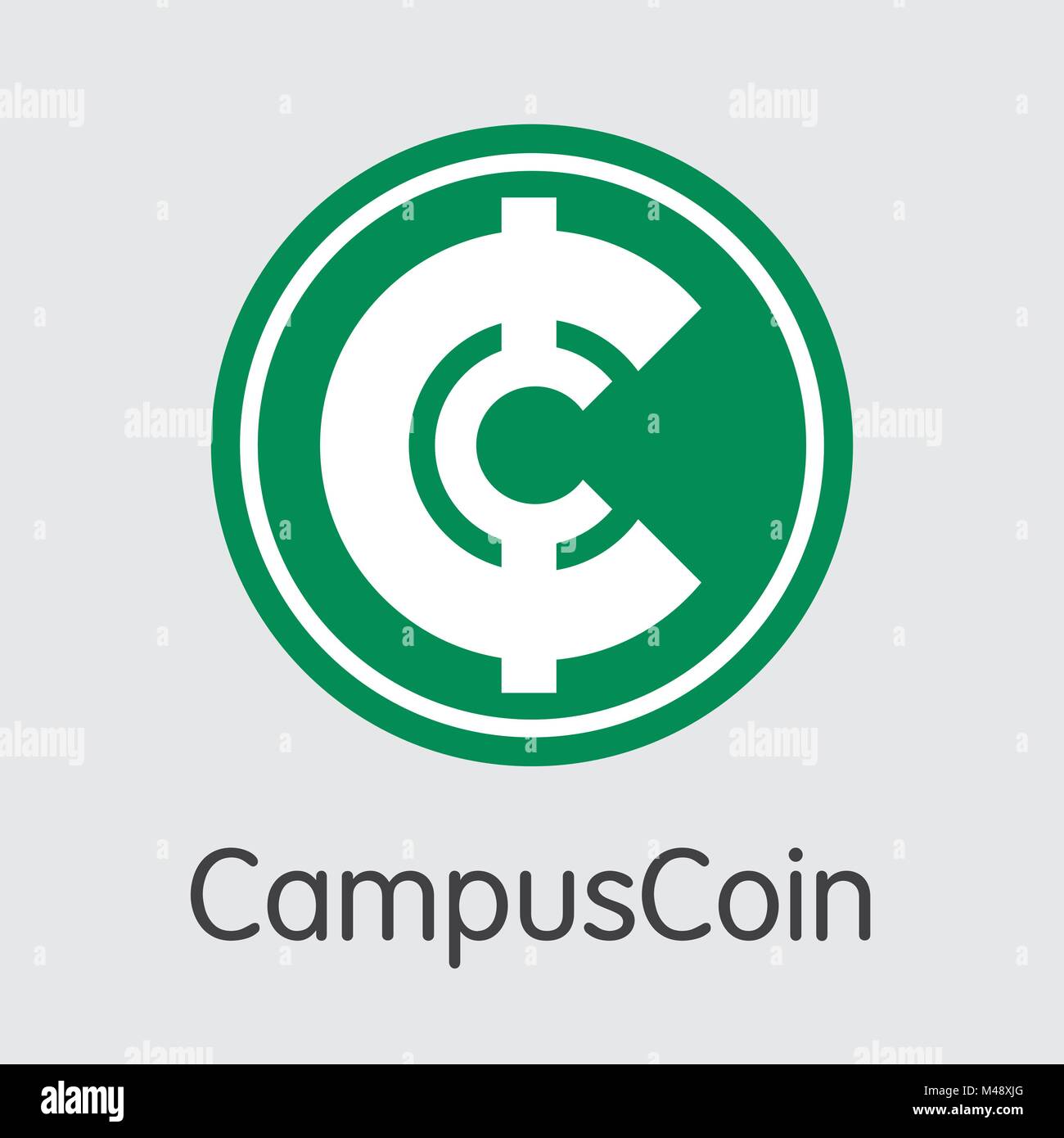 Campuscoin - Cryptocurrency Colored Logo Stock Vector Image & Art - Alamy