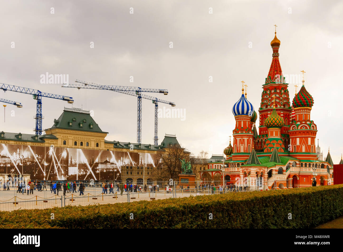 MOSCOW, RUSSIA - The Kremlin is a fortified complex at the heart of ...