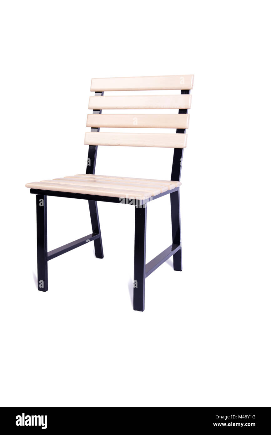 Garden kitchen chair isolated on white background Stock Photo - Alamy