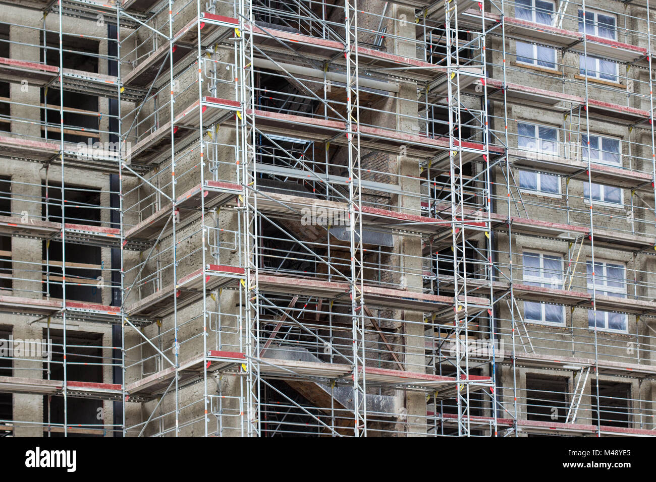 Construction Site Building Development Housing Scaffold High Resolution Stock Photography and ...