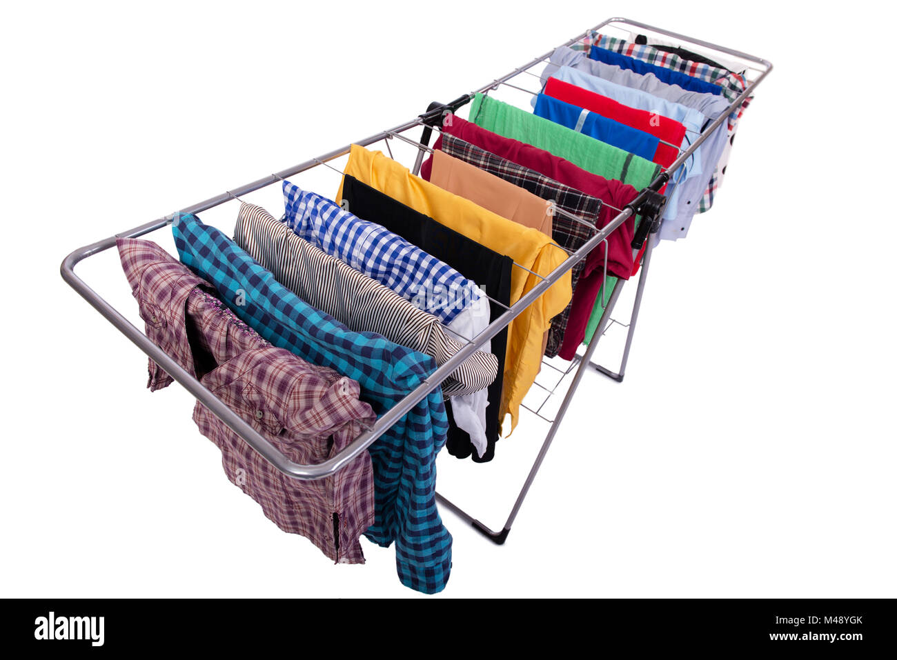 Empty clothes drying stand hi-res stock photography and images - Alamy