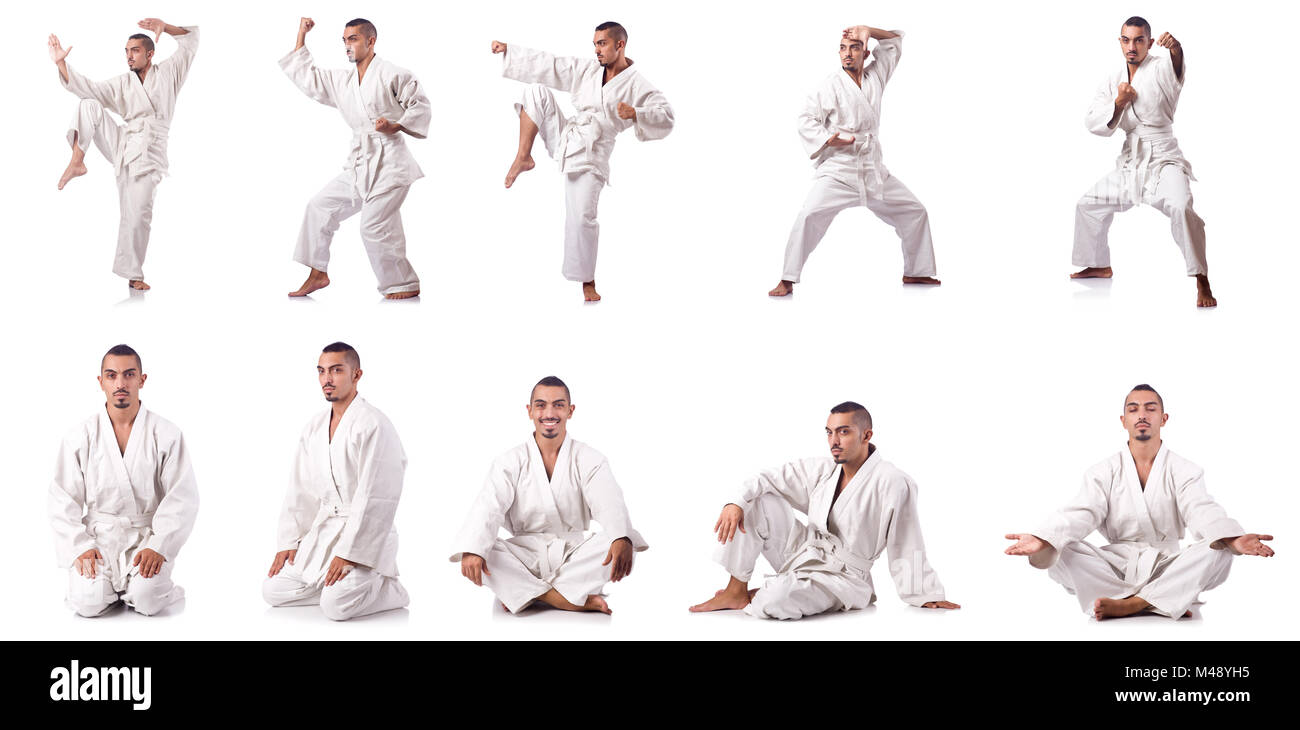 Karate kick collage hi-res stock photography and images - Alamy