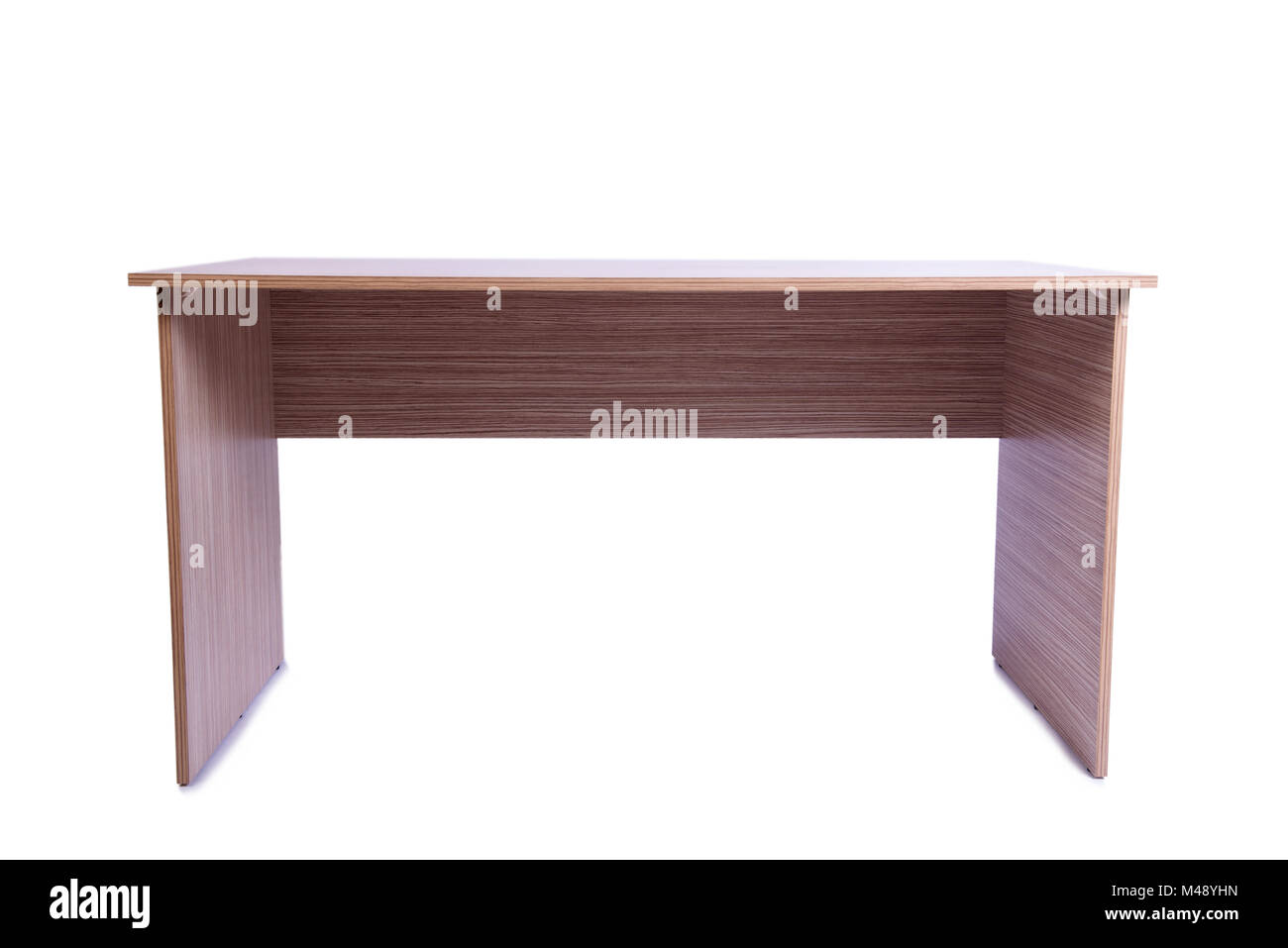 Computer home desk isolated on the white background Stock Photo - Alamy