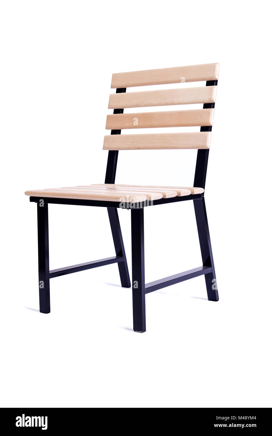 Garden kitchen chair isolated on white background Stock Photo - Alamy