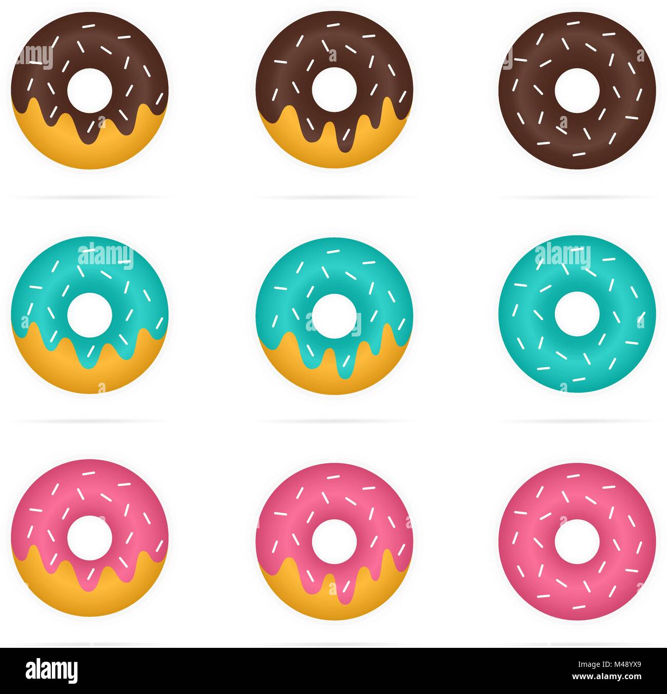 3d realistic vector donut hi-res stock photography and images - Alamy