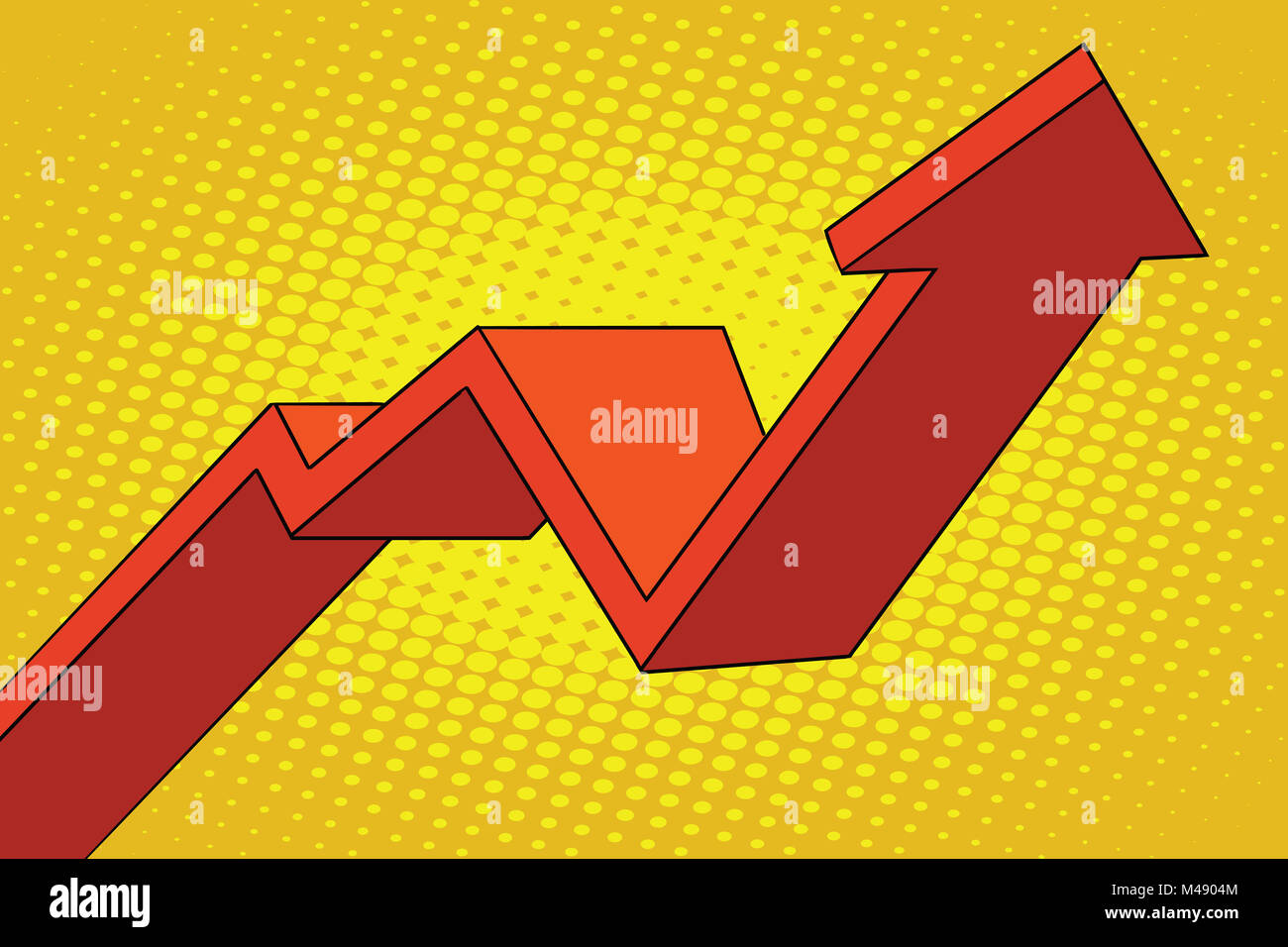 Arrow up chart hi-res stock photography and images - Alamy