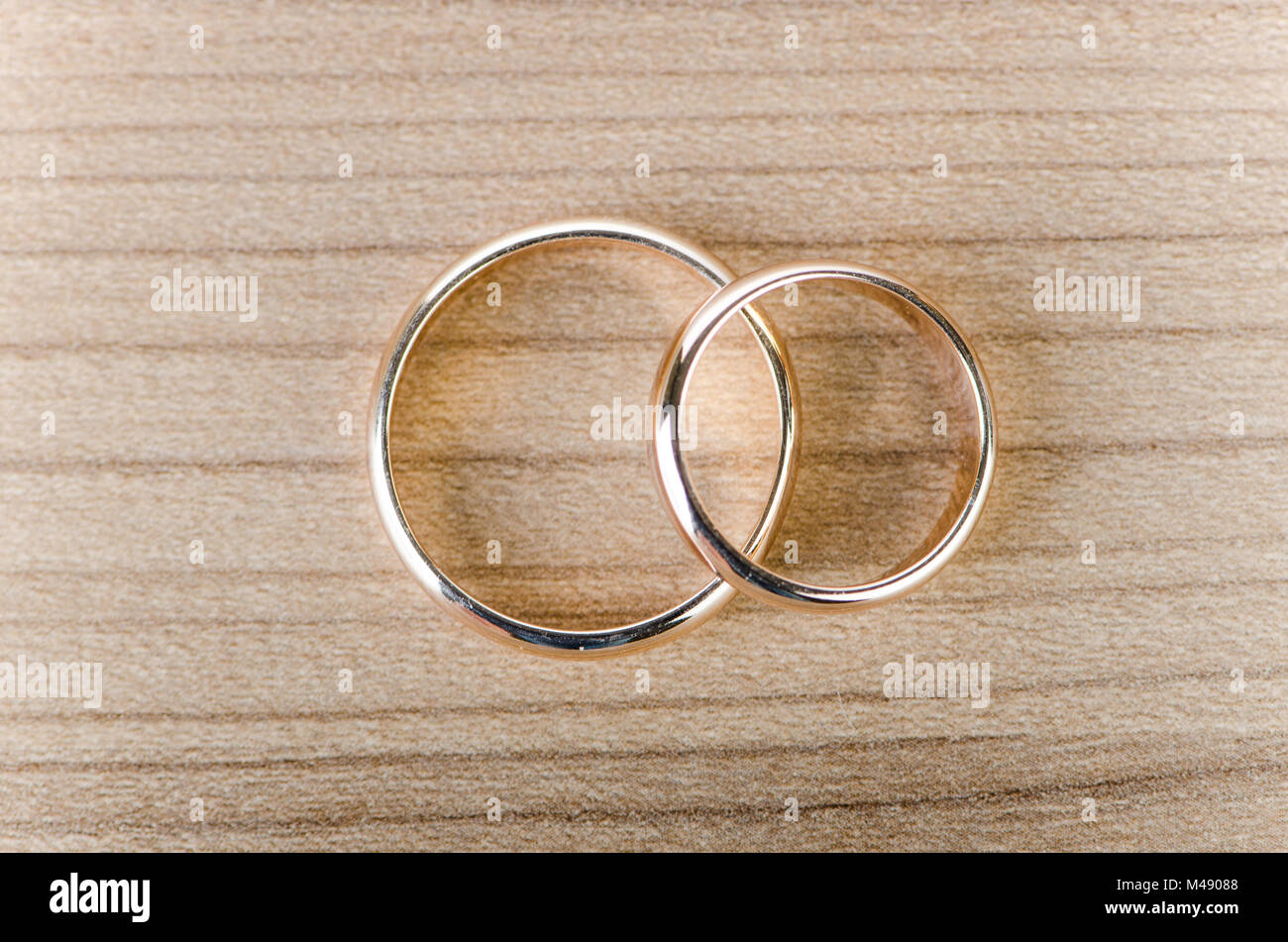 Wedding rings in romantic concept Stock Photo - Alamy