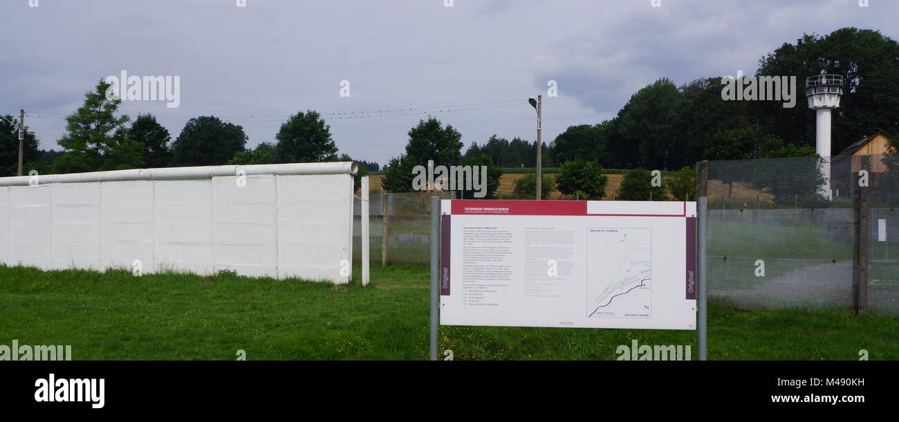 German Country Border Museum in Mödlareuth,Germany Stock Photo - Alamy