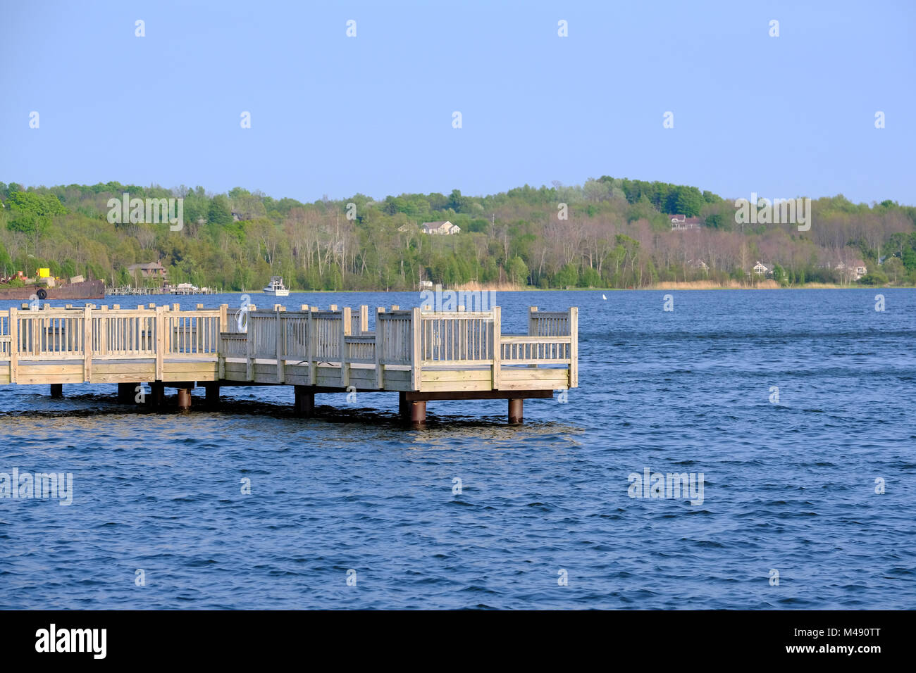 Marina on Betsie Lake Stock Photo - Alamy