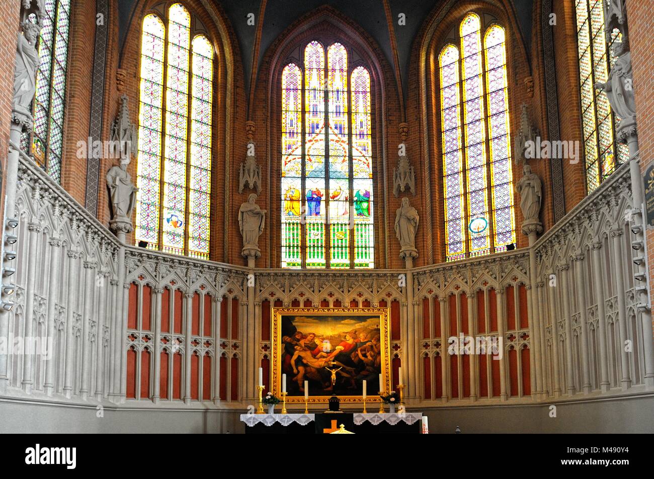 Chancel of St.Bartholomaei Church in Demmin Germany Stock Photo - Alamy
