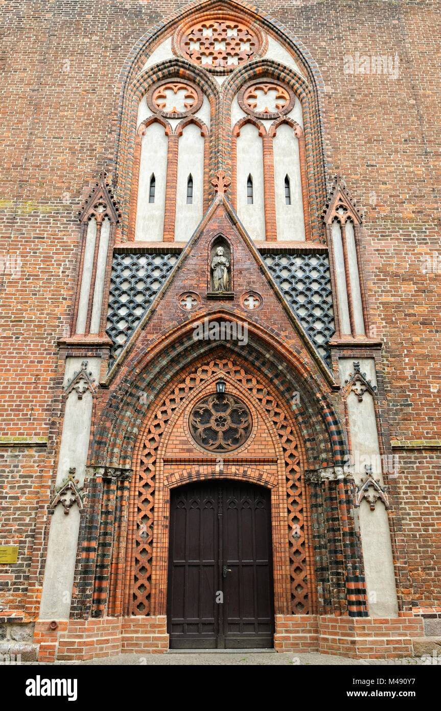 Entrance of St.Bartholomaei Church in Demmin Germany Stock Photo - Alamy