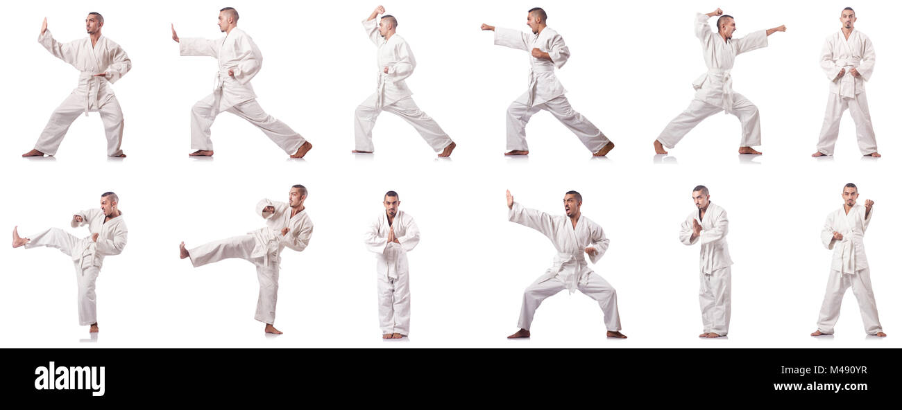 Karate kick collage hi-res stock photography and images - Alamy