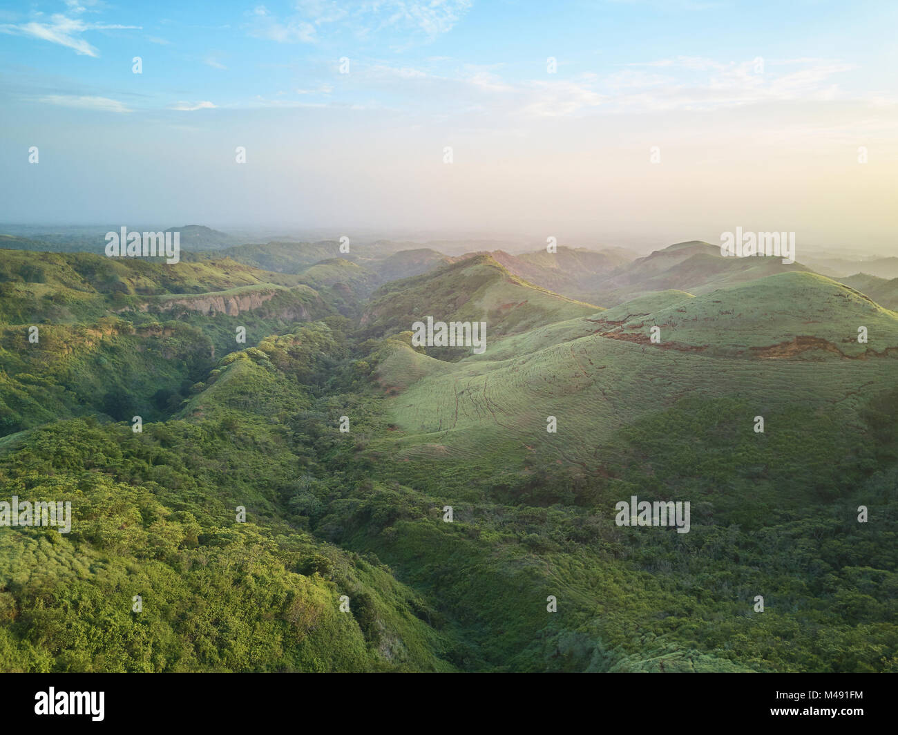 Aerial view valley on mountain hi-res stock photography and images - Alamy