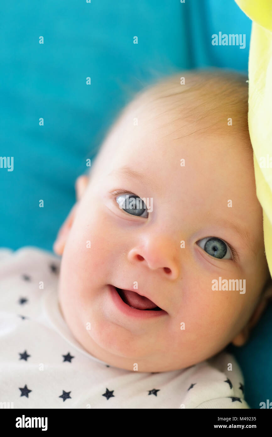Baby with blue eyes Stock Photo - Alamy