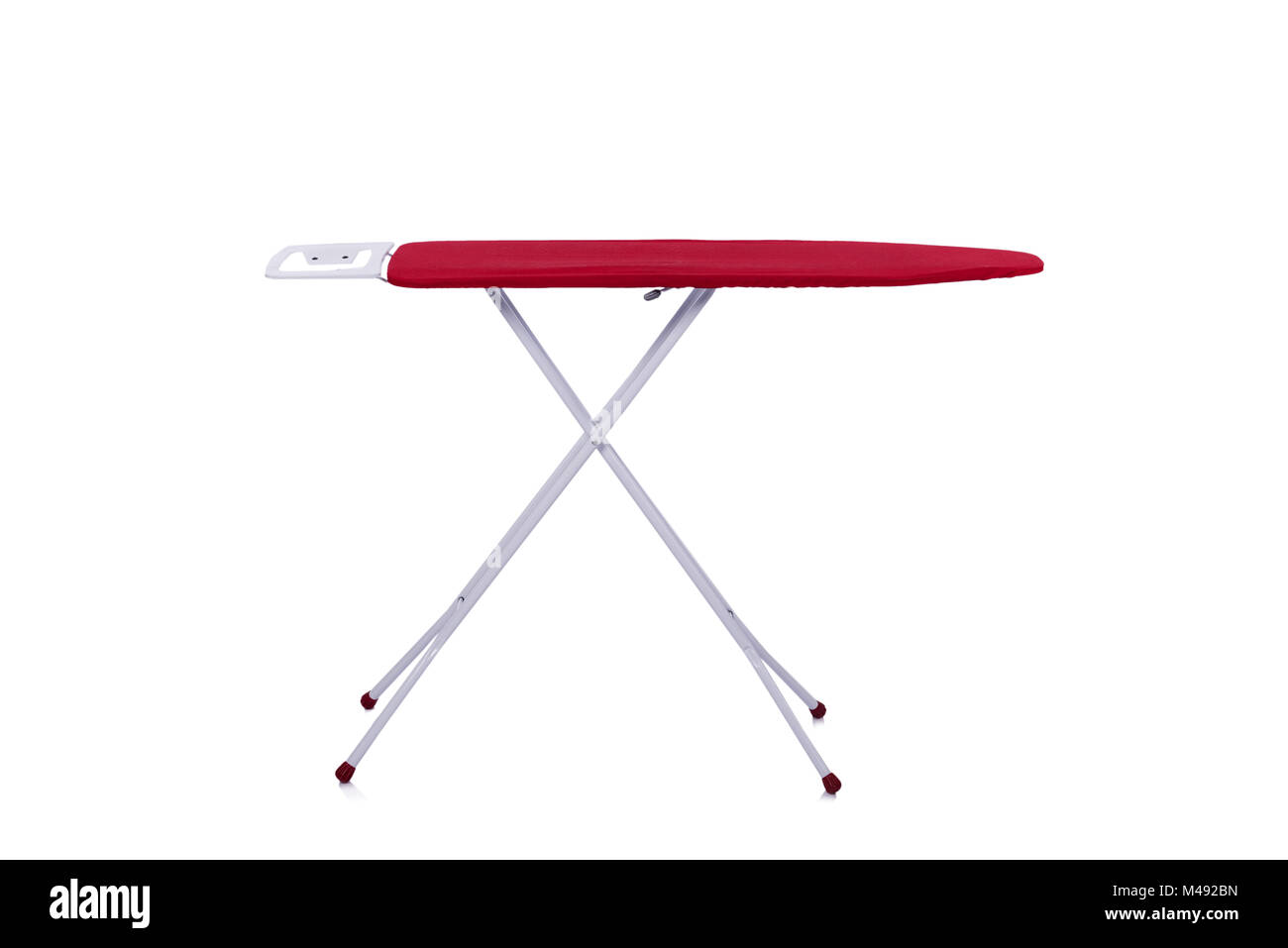 Red ironing board isolated on white background Stock Photo - Alamy