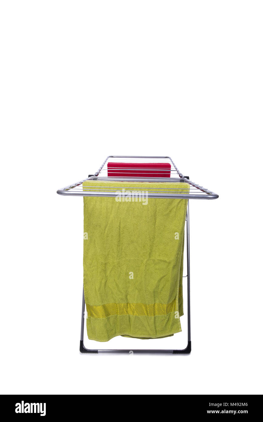 Empty clothes drying stand hi-res stock photography and images - Alamy