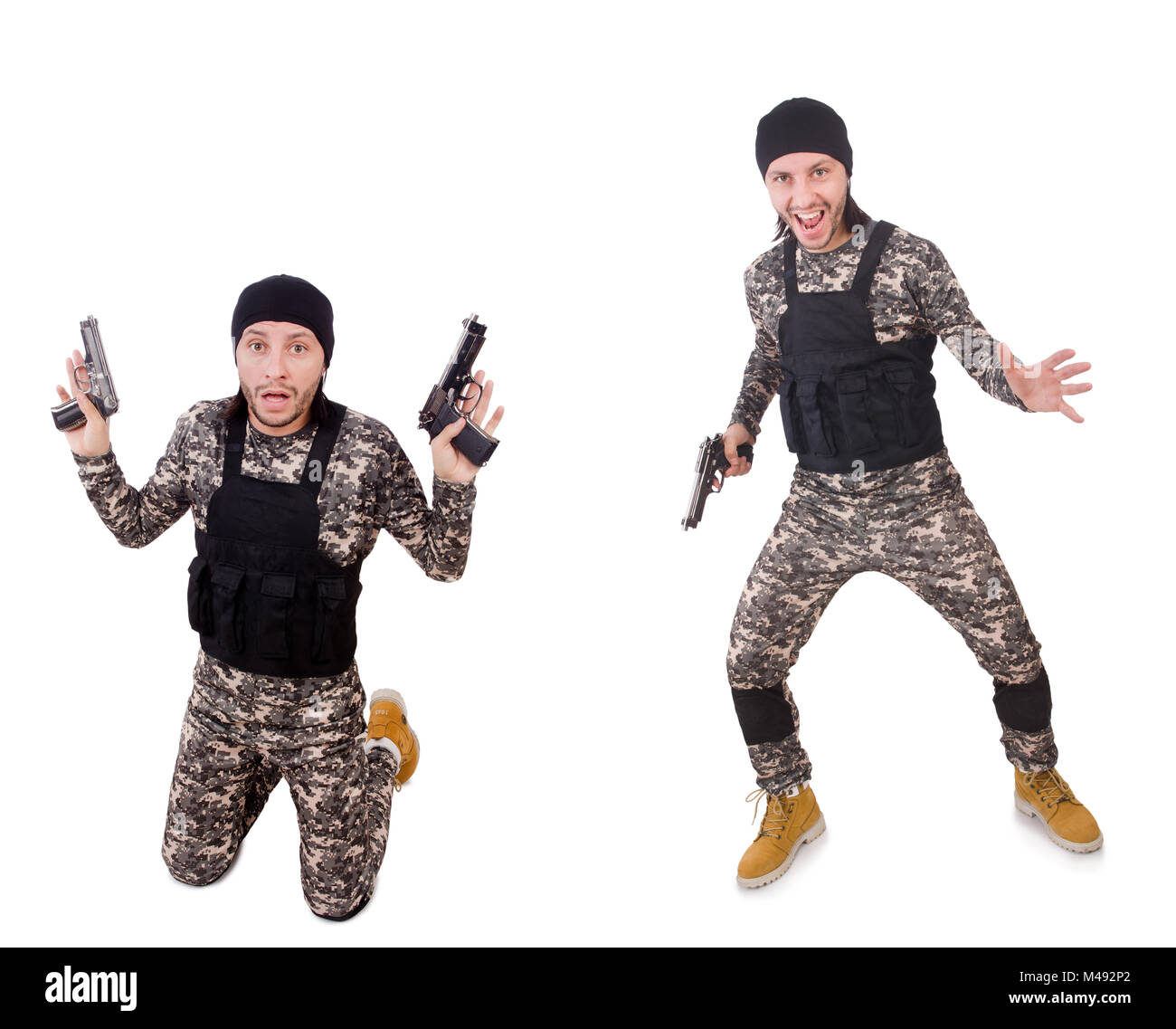 Composite soldier Cut Out Stock Images & Pictures - Alamy