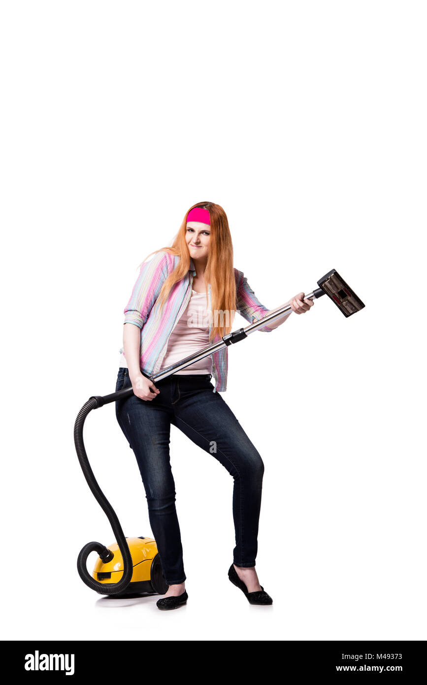 Angry housewife vacuum hi-res stock photography and images - Alamy