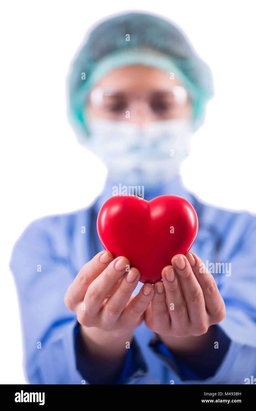 Doctor cardiologist isolated on the white background Stock Photo - Alamy