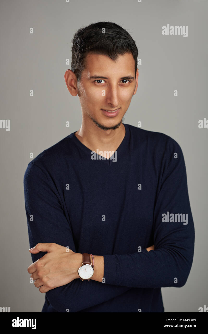 Handsome hispanic man face hi-res stock photography and images - Alamy