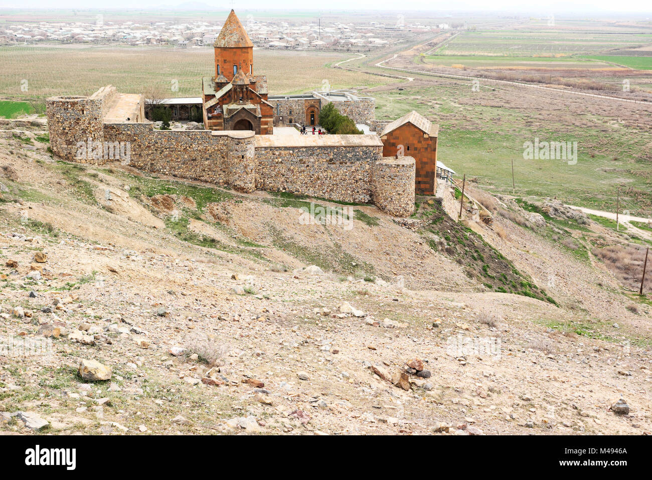Ancient monastery Khor Virap in Armenia Stock Photo - Alamy