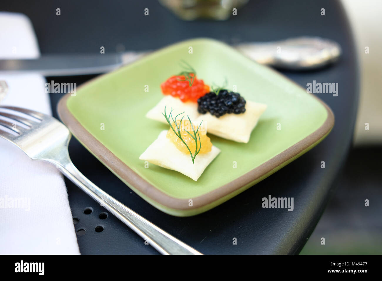 Caviar luxury appetizers Stock Photo - Alamy